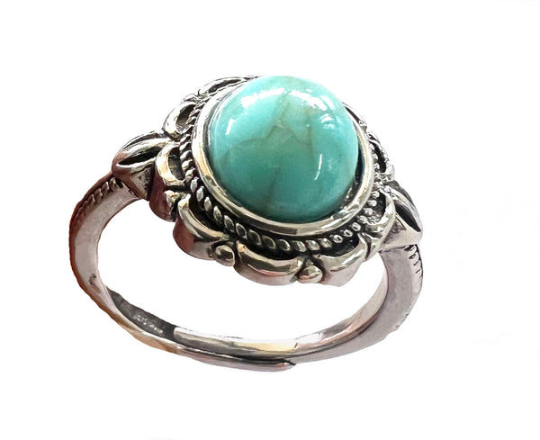 Adjustable Turquoise Color Stone Ring (sold by the piece or dozen ...