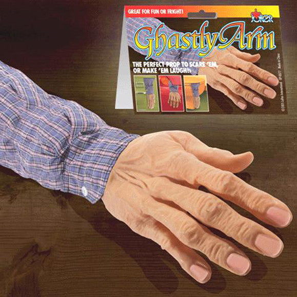 GHASTLY CREEPY HUMAN ARM WITH SLEEVE ( pick piece / dozen ) – Novelties LLC
