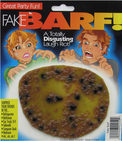 6 INCH SPLAT OF BROWN BARF (sold by the piece or dozen ) – Novelties LLC