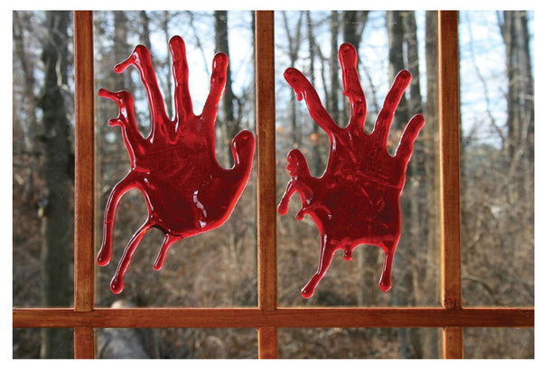 REALISTIC 3D GEL BLOODY HAND PRINTS ( sold by the piece or dozen pair ...